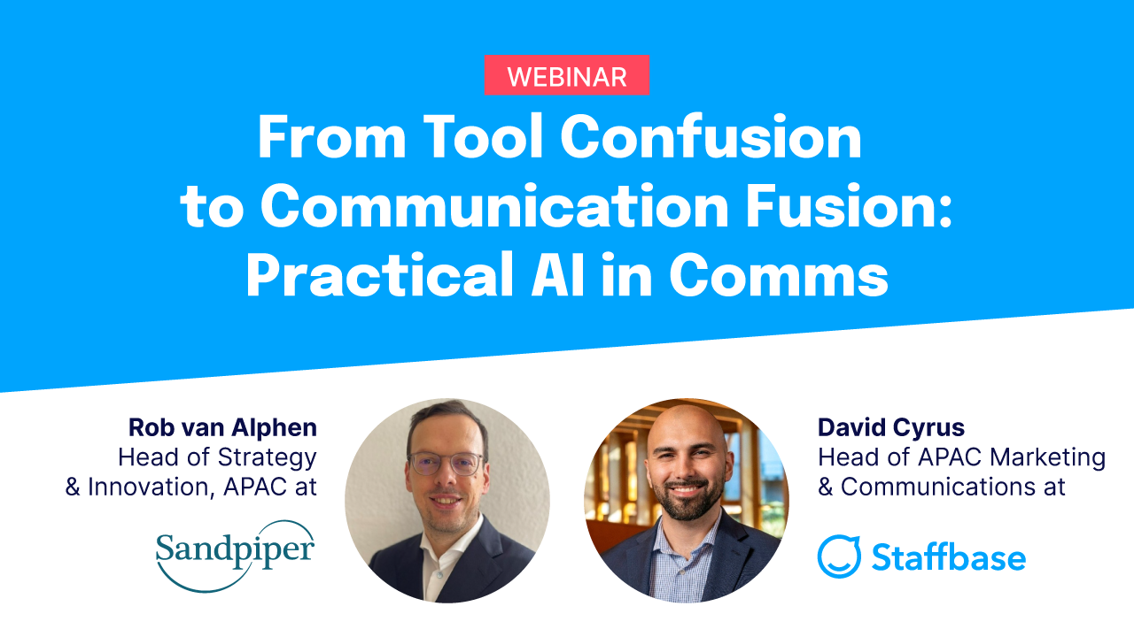 APAC Webinar | Practical AI in Communications | Staffbase x Sandpiper
